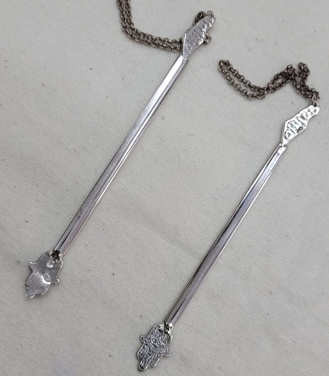 Handmade Sterling Silver Israel Map Torah Yad With the Almighty Promise ...