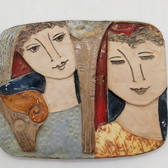 Fine Art Ceramics Art & Collectibles Handmade glazed ceramic Ruth ...