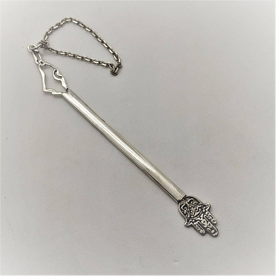Silver Torah Yad Pointer Israel Map Handmade by Samy Ghatan - Etsy