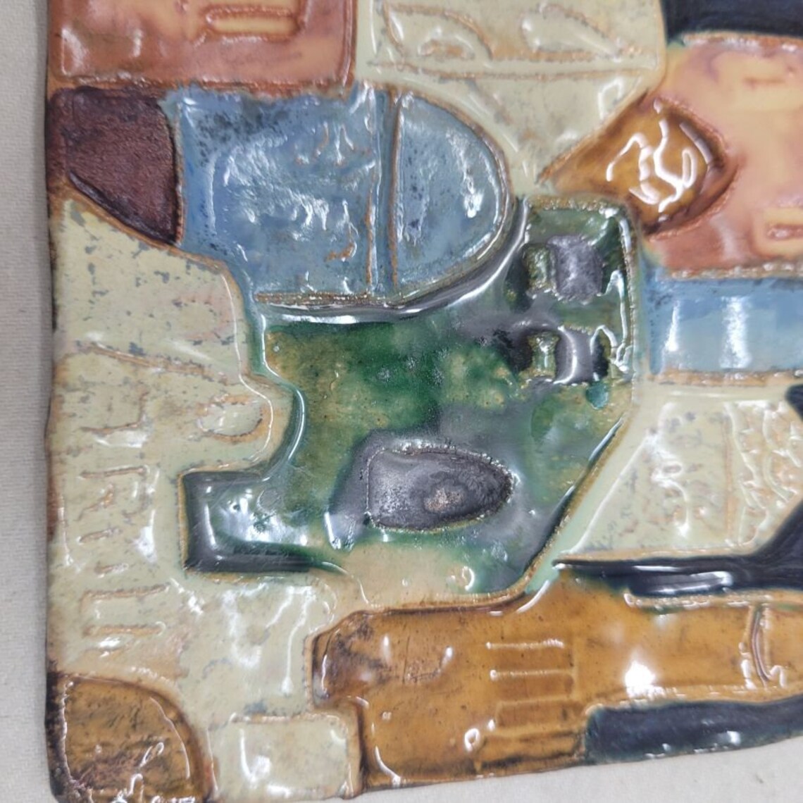 Ruth Factor Glazed Ceramic Jerusalem Houses View Tile Handmade - Etsy