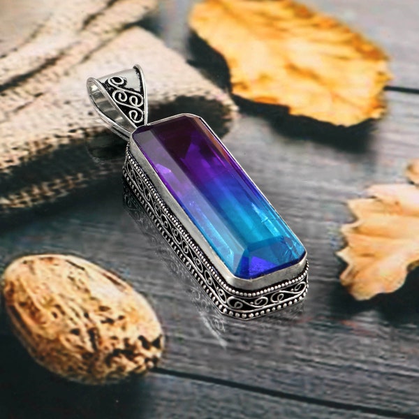 Watermelon Tourmaline Pendant - Etsy