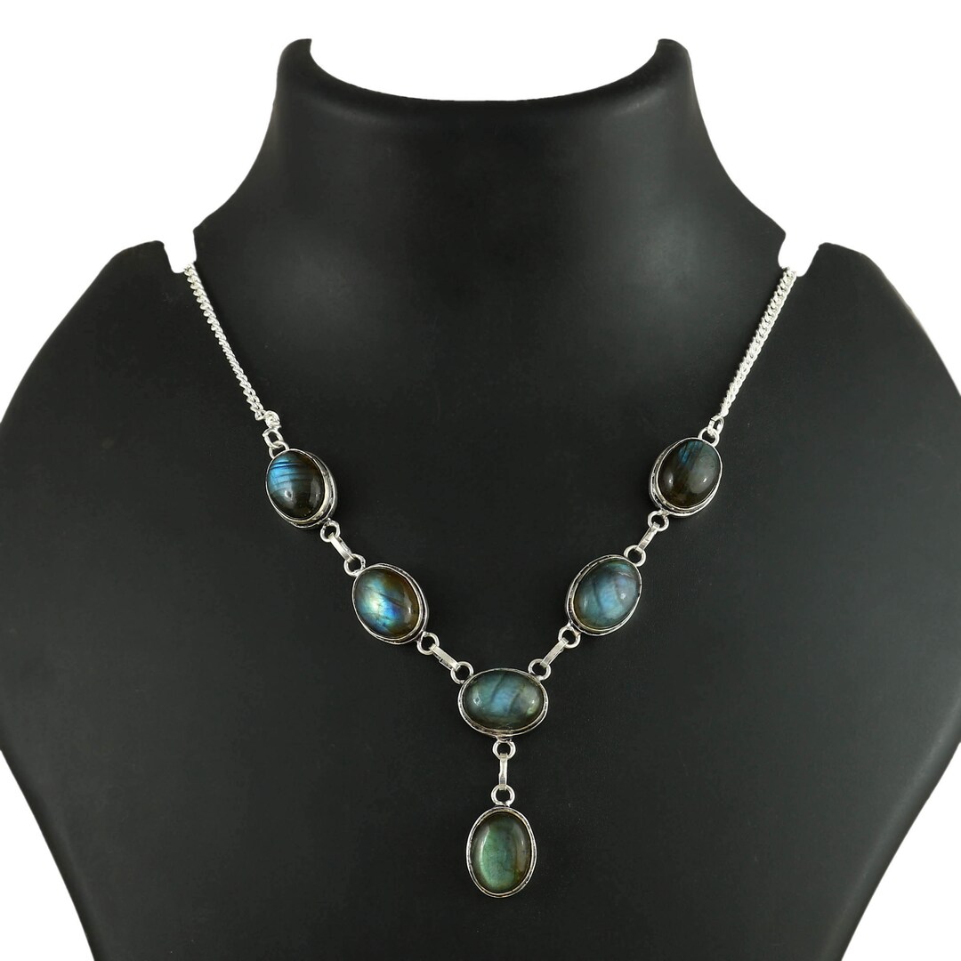 Labradorite Necklace,handmade Necklace,gemstone Necklace,natural ...