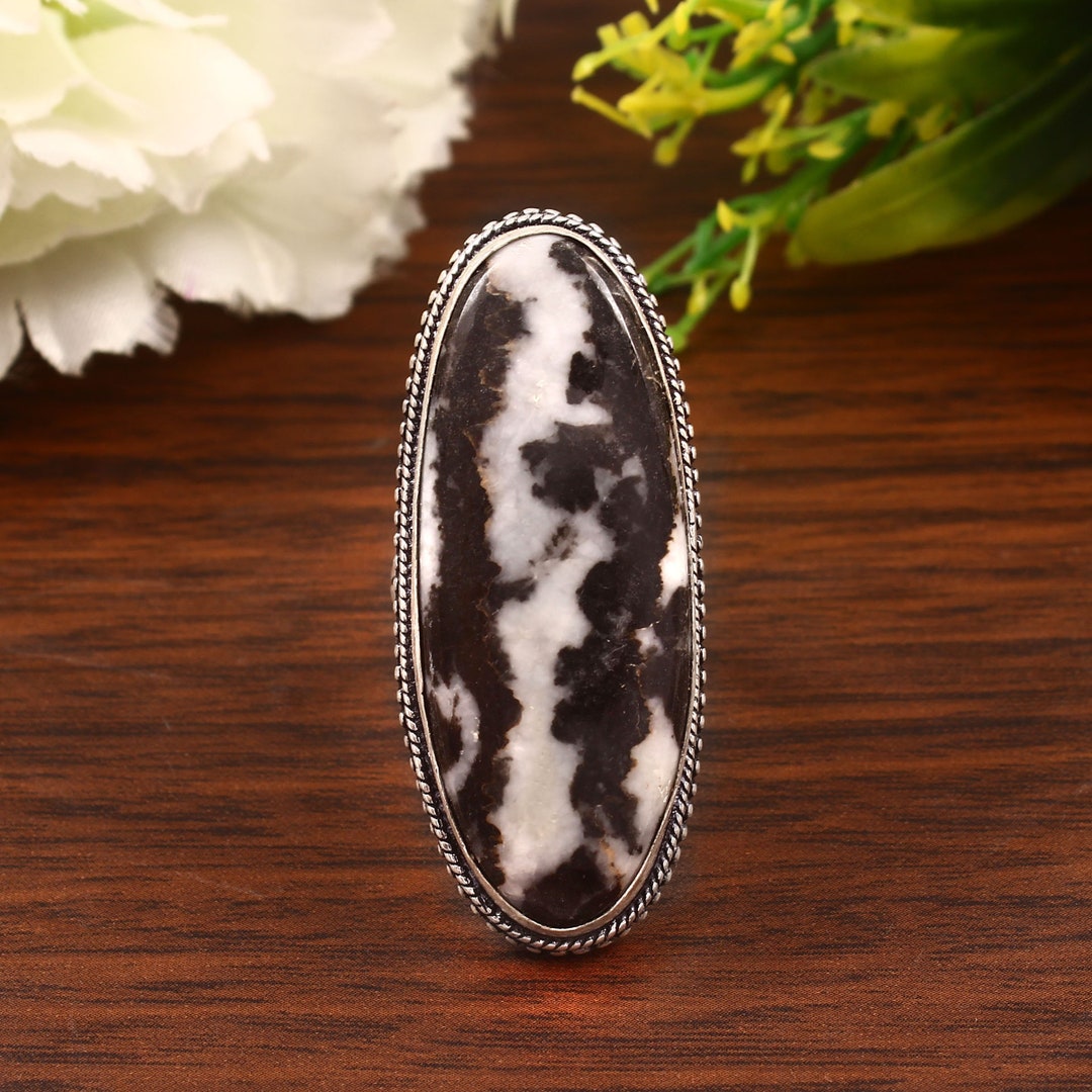 Natural White Buffalo Turquoise Ring,statement Ring,handmade Ring,ring ...