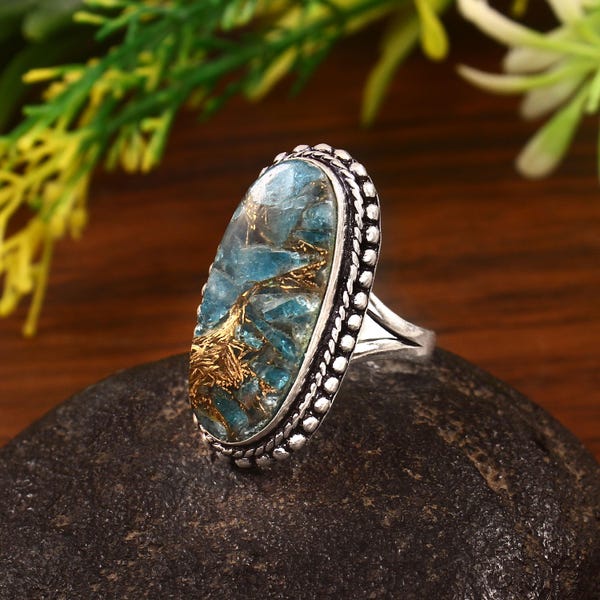 Apatite Ring - Etsy