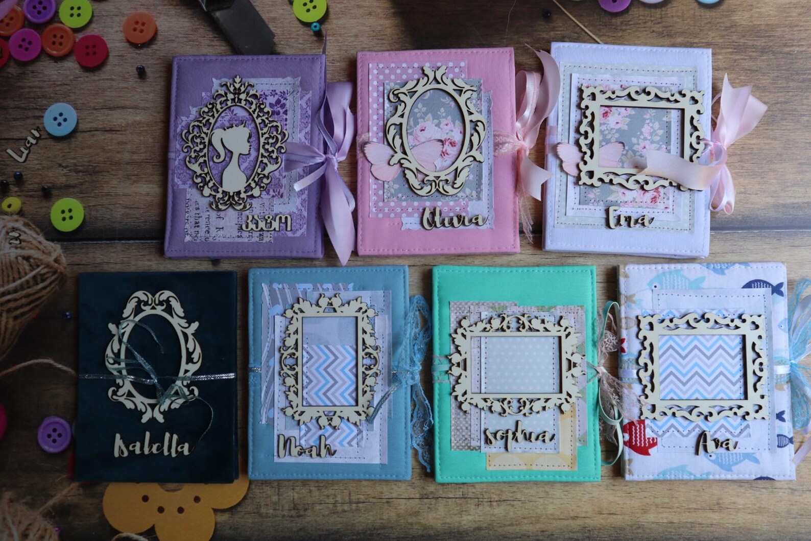Mini Album for Kindergarten Photos Baby Girl Mini Album Baby - Etsy