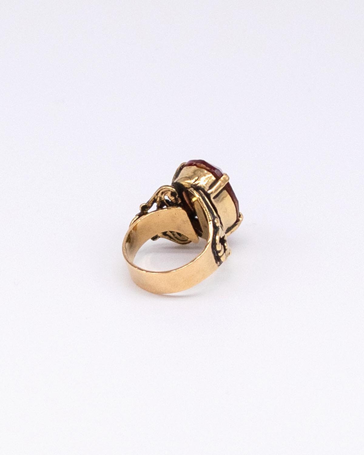 Ruby Red Gold Ring Ortica Handmade Vintage Jewelry Made in - Etsy UK