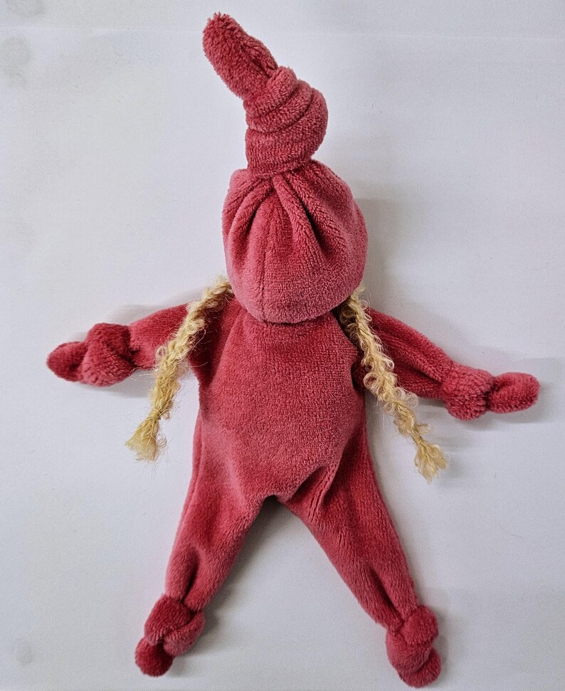 Angelica - a Tiny Knot Baby in Soft Velour. Waldorf Inspired Doll ...
