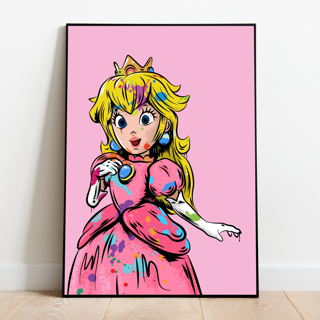 Gaming Character Inspired Retro Graffiti Art Poster - Etsy