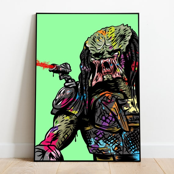 Predator Graffiti Pop Art Print - Etsy