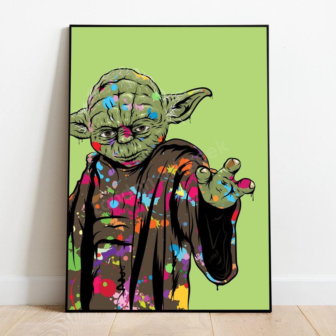 Master Movie Character Inspired Wall Art Graffiti Print - Etsy