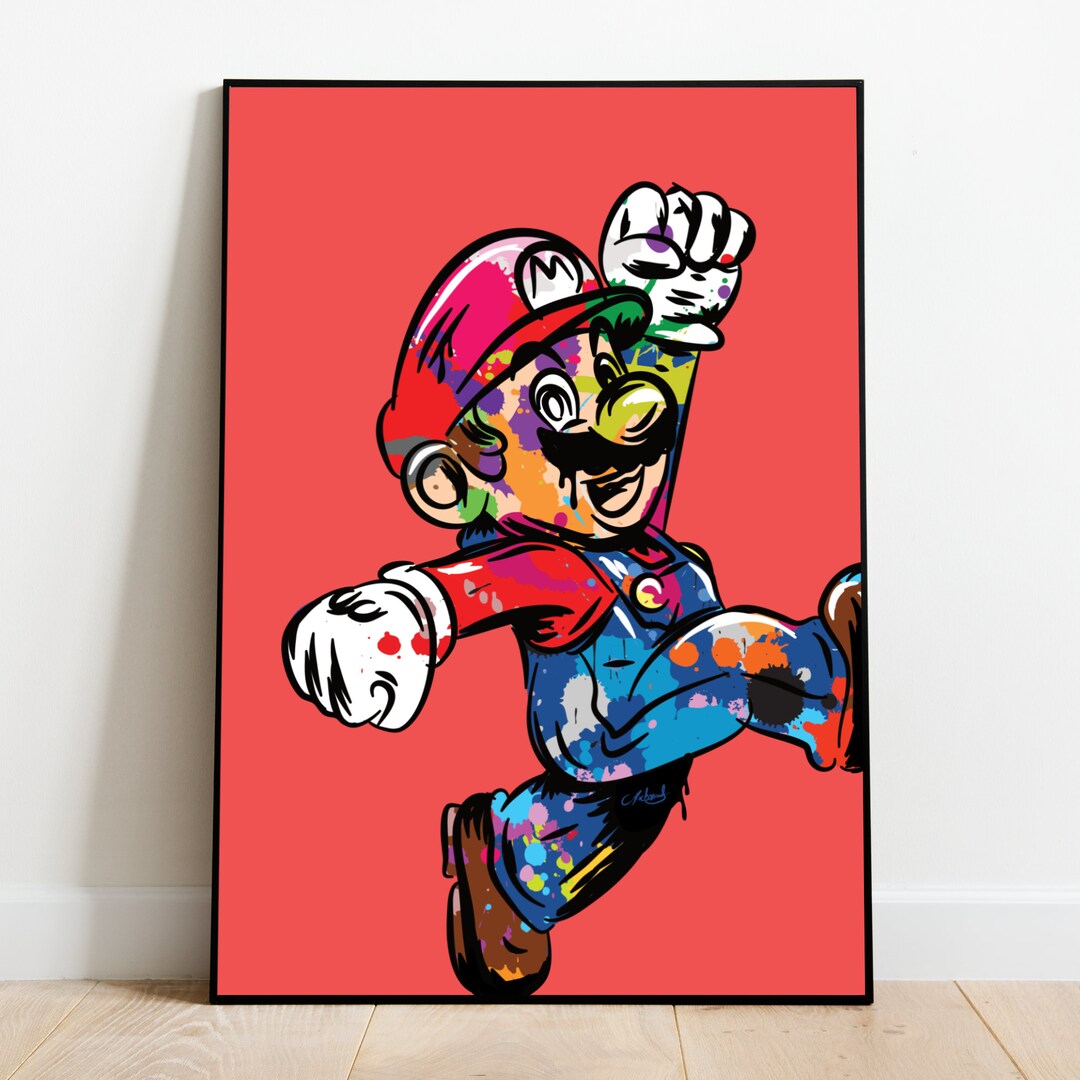 Gaming Character Inspired Graffiti Wall Art Poster - Etsy