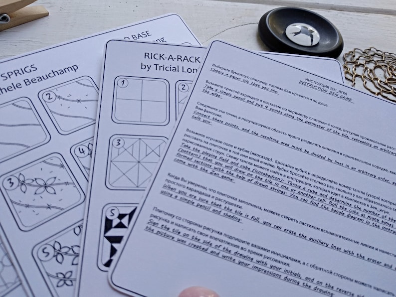 PDF - Zen Game 3 Version, Choice of Tangle is Easy, Game of Zentangle ...