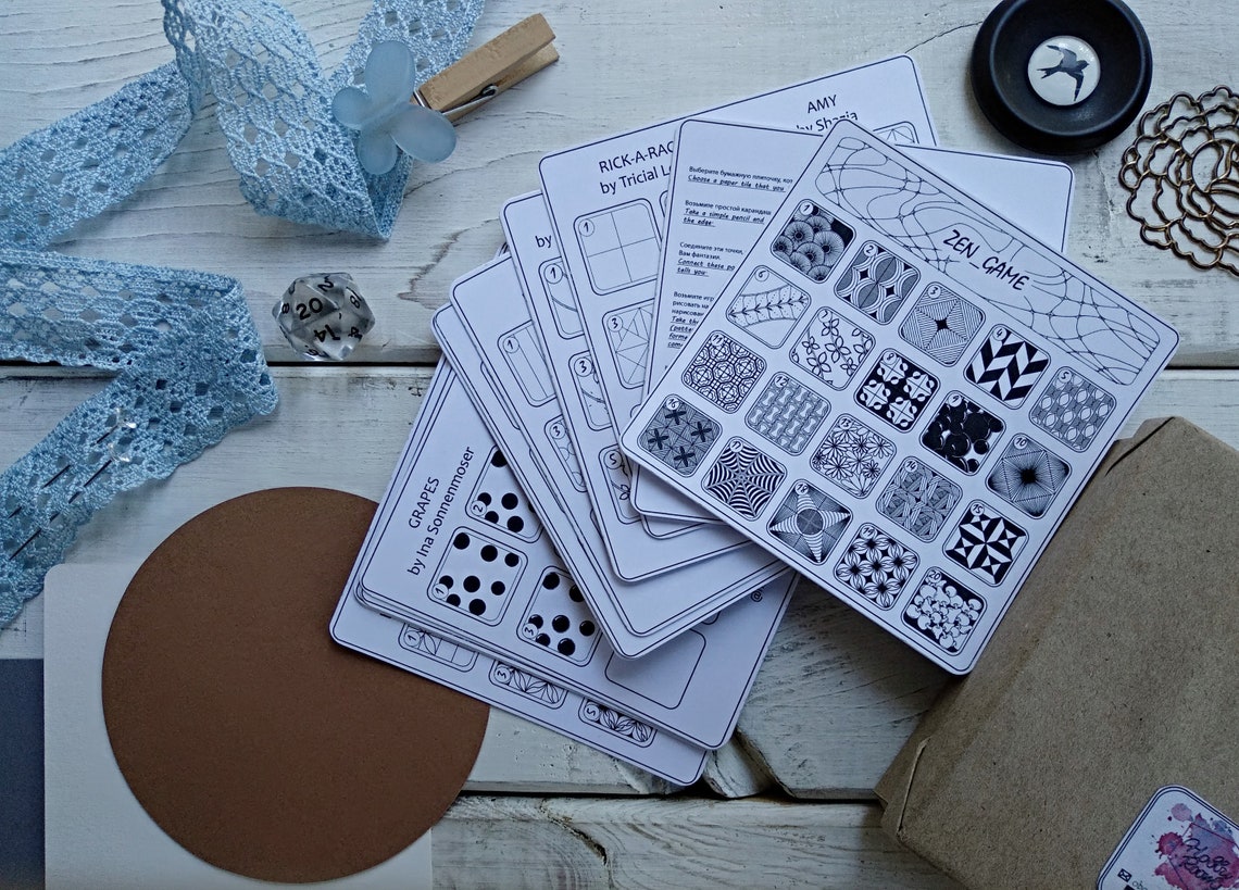 PDF - Zen Game 2 Version, Choice of Tangle is Easy, Game of Zentangle ...