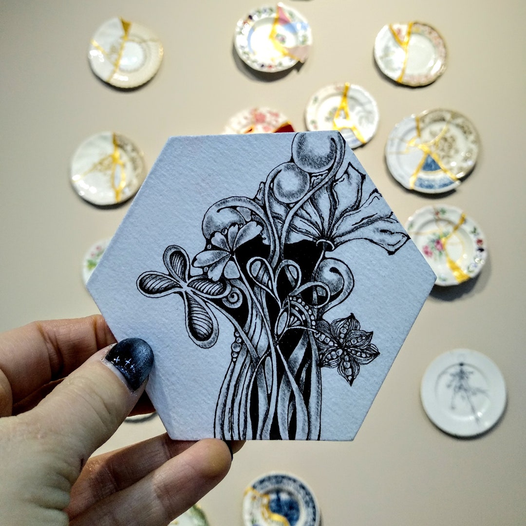 Free Shipping Paper Hexagon 10/20 Pcs, Hexagon Handcut Cut Out Card ...