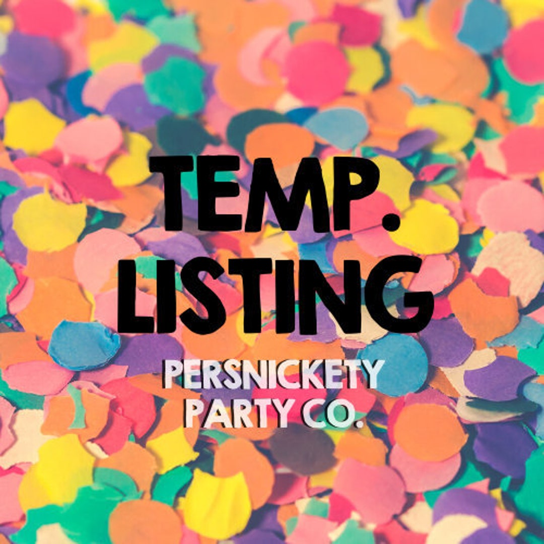 Temp. Listing - Etsy