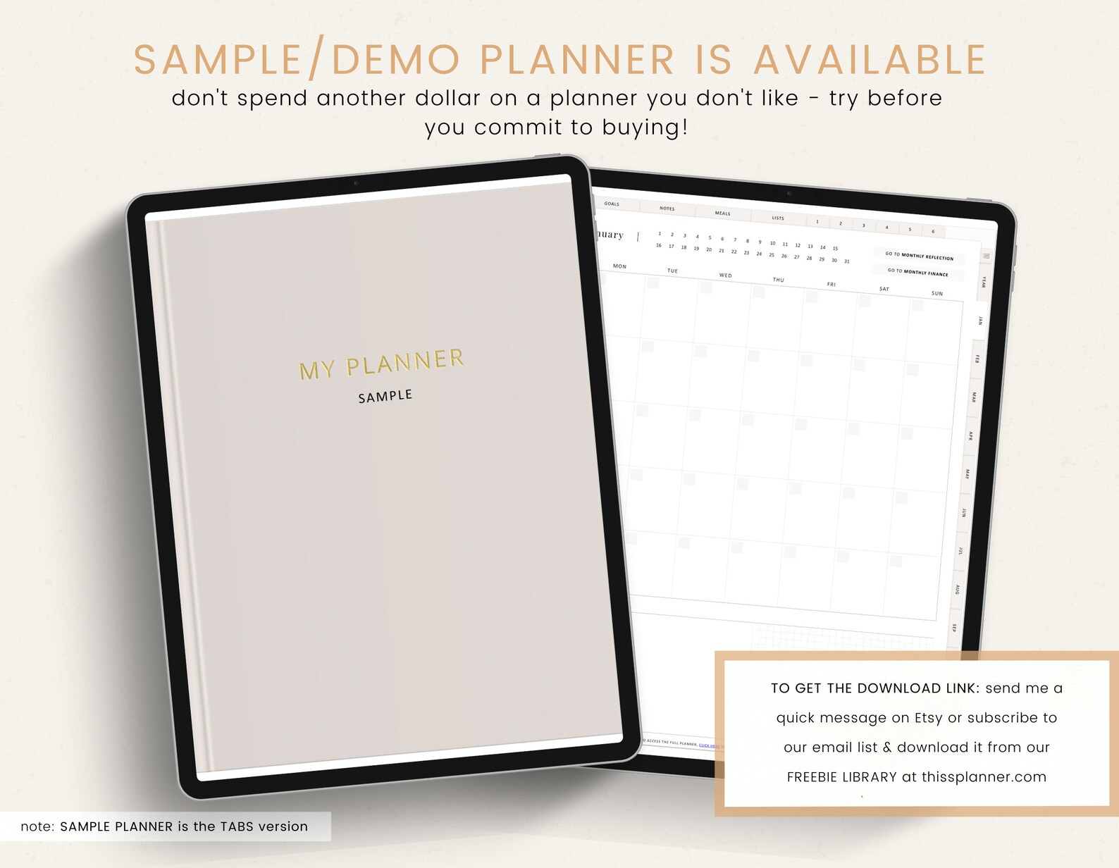 UNDATED Digital Planner Portrait Planner With Hyperlinks - Etsy