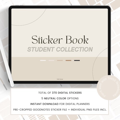 Digital Stickers Pack Digital Planner Stickers Book for - Etsy