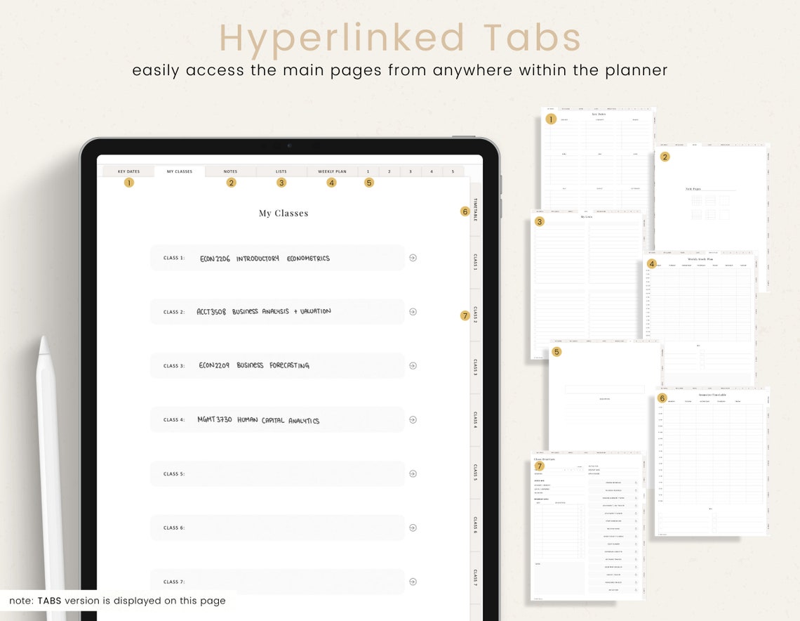 STUDENT Digital Planner School Goodnotes Planner Student - Etsy Australia