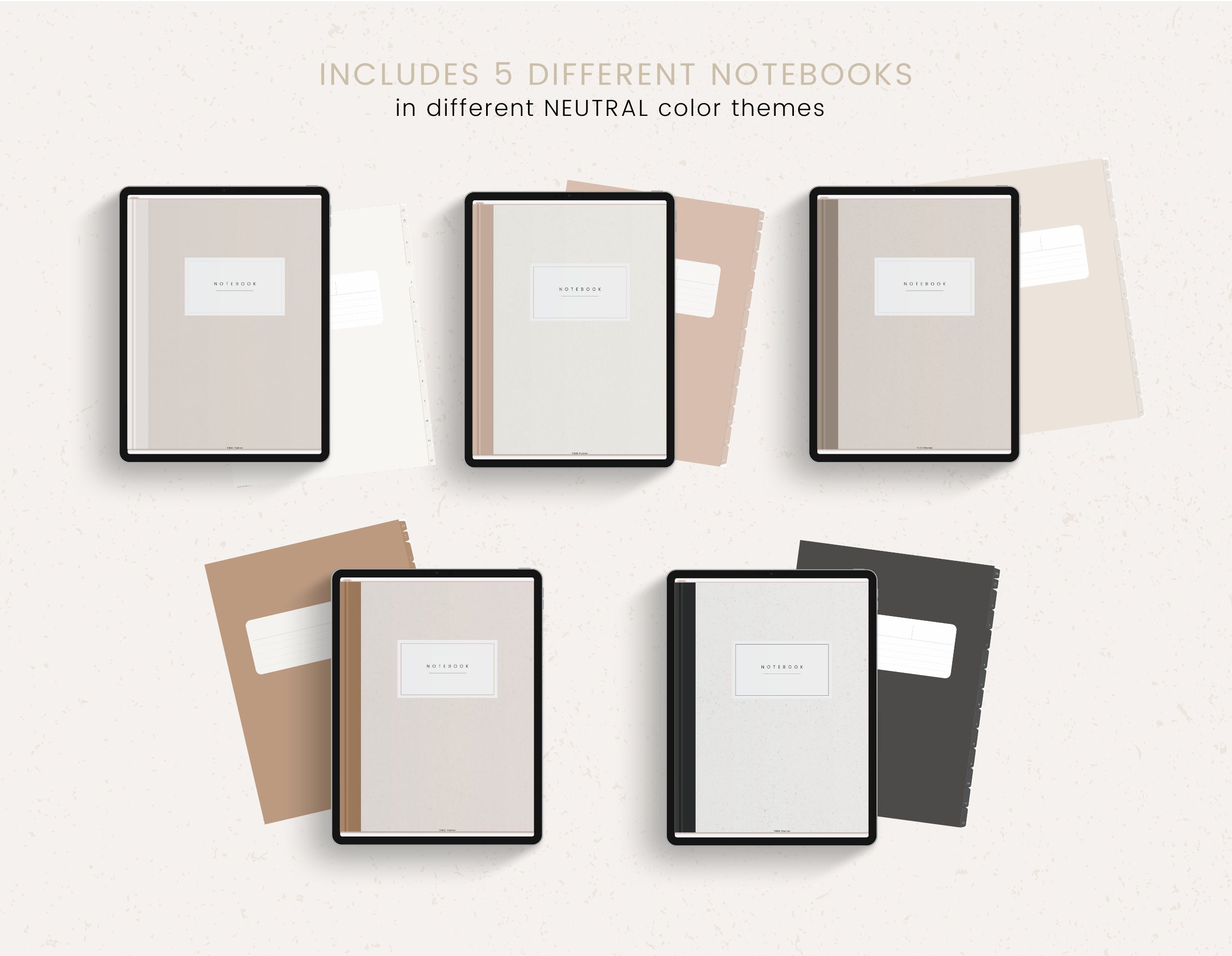 Digital Notebook 12 Hyperlinked Tabs for Goodnotes Notability - Etsy ...