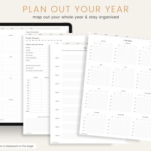 UNDATED Digital Planner Portrait Planner With Hyperlinks - Etsy
