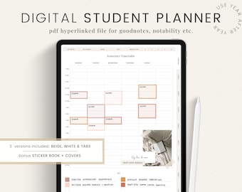 Digital STUDENT Planner, School Goodnotes Planner, Student Planner ...