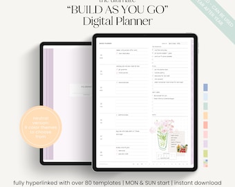 Undated Digital Planner for Digital Planning Goodnotes Planner, iPad ...