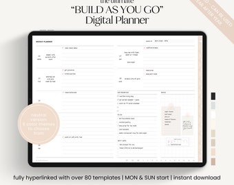 Undated Digital Planner for Digital Planning Goodnotes Planner, iPad ...