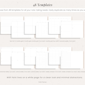 Digital Notebook for Goodnotes and Notability - 12 Hyperlinked Tabs ...