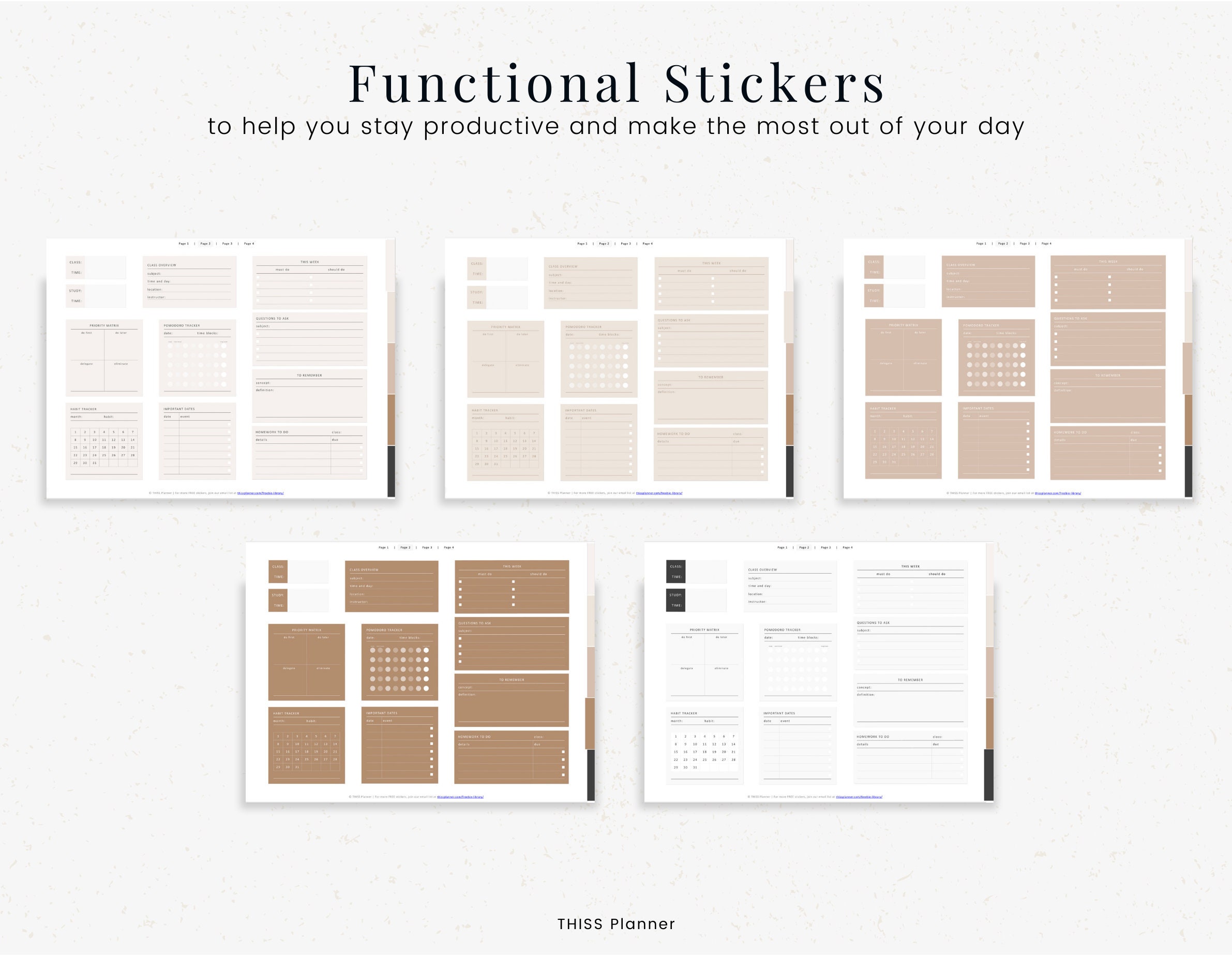 Digital Stickers for Students Digital Planning Stickers - Etsy