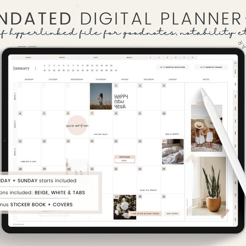 Digital Planner Goodnotes Planner Ipad Planner Notability - Etsy