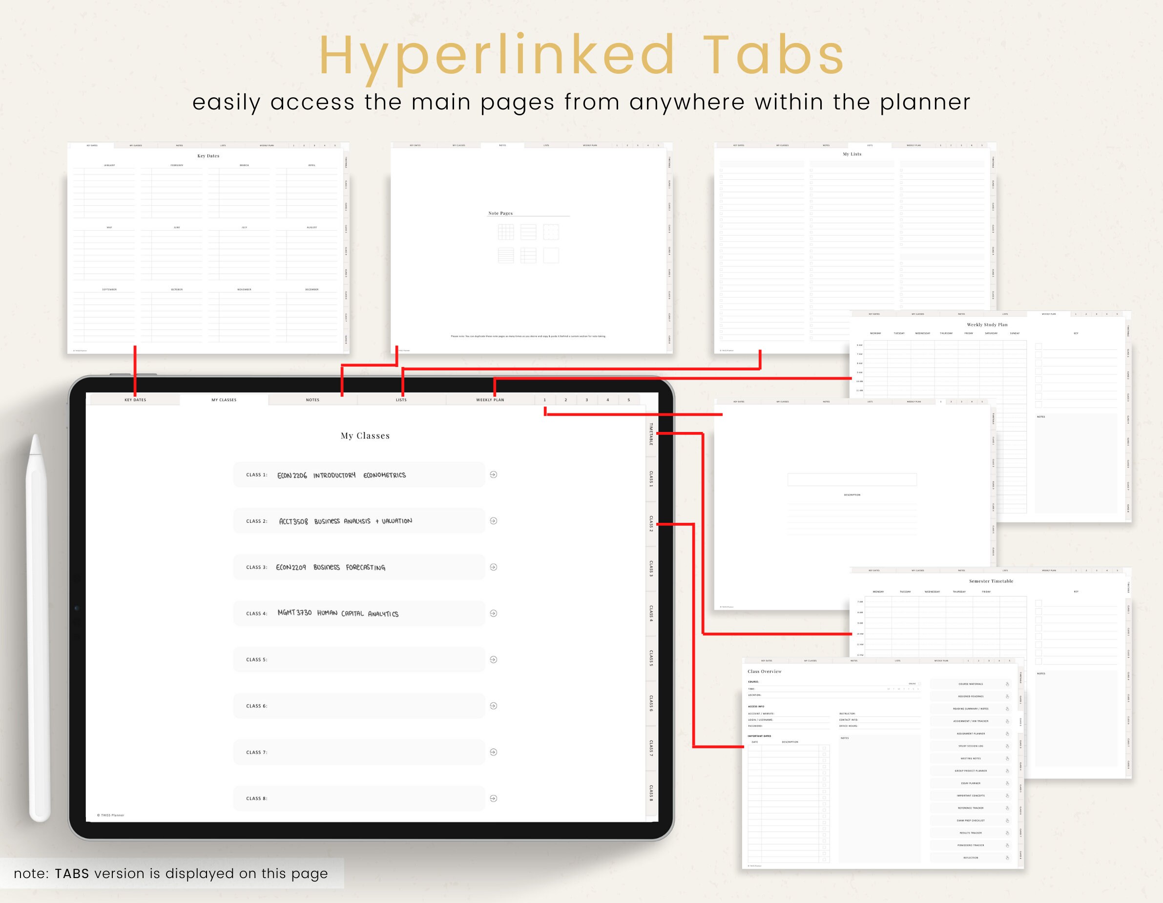 Digital STUDENT Planner School Goodnotes Planner Student - Etsy