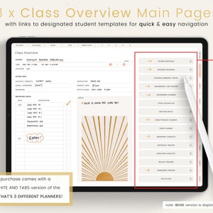 Digital STUDENT Planner, School Goodnotes Planner, Student Planner ...