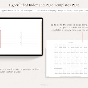 Digital Notebook for Goodnotes and Notability - 12 Hyperlinked Tabs ...