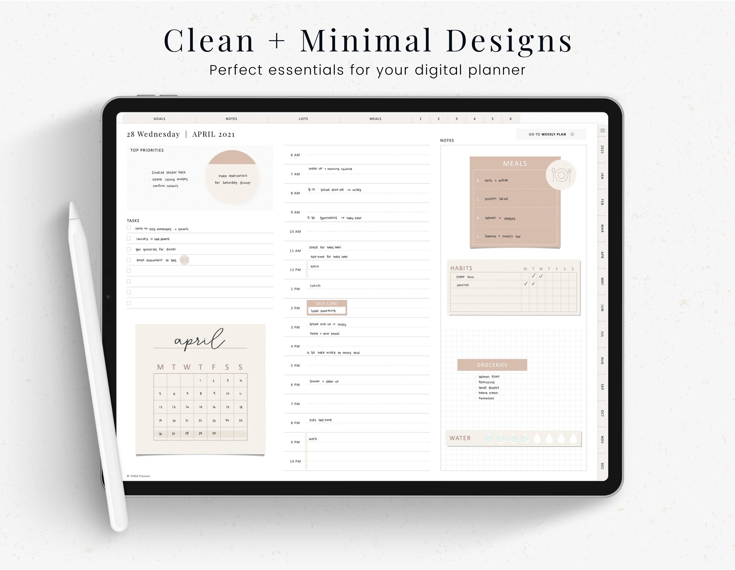 Digital Stickers Pack | Digital Planner Stickers Book for Goodnotes ...