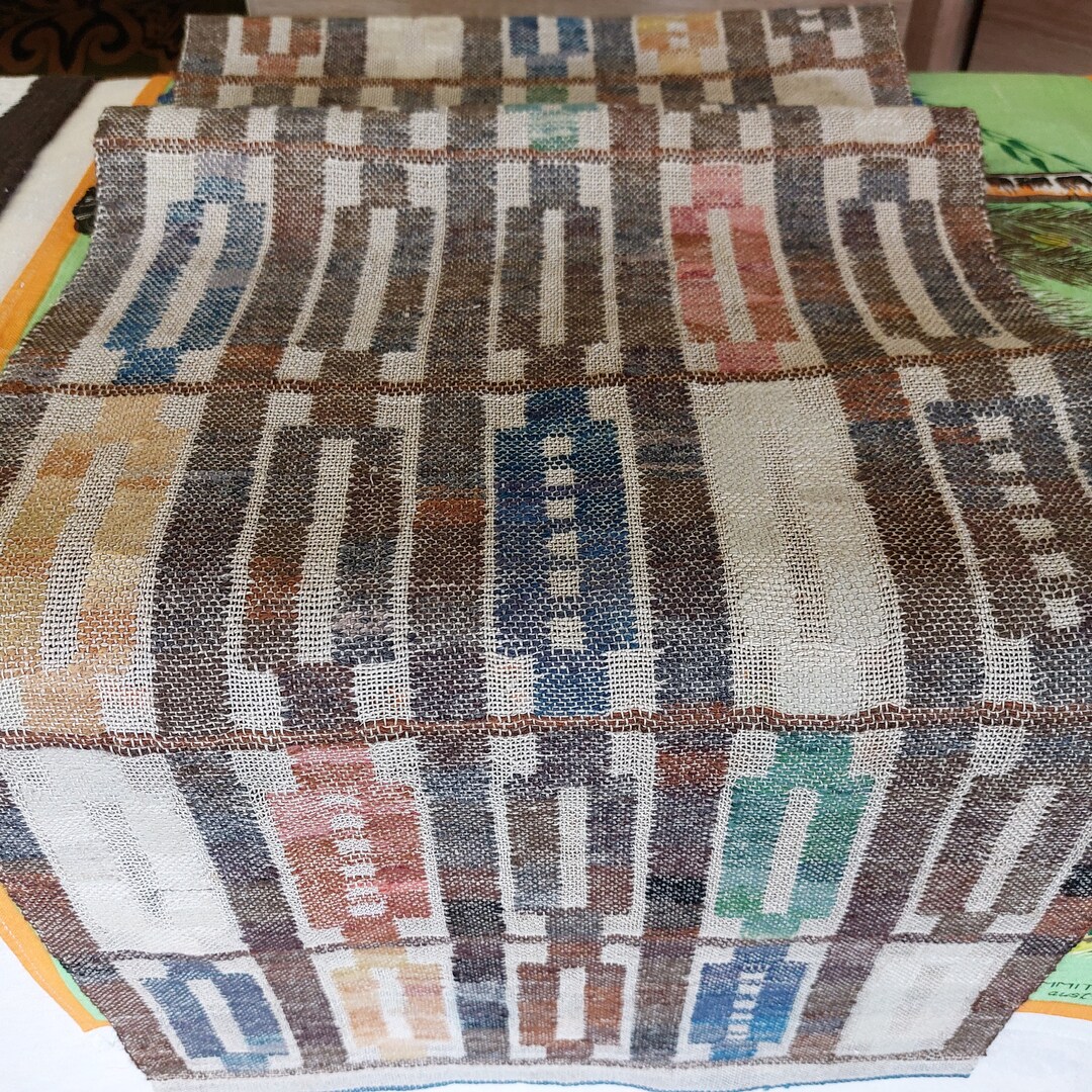 Vintage Handwoven Wool Table Topper, Table Runner, Table Dressing ...
