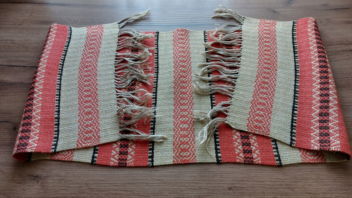 Vintage Handwoven Wool Table Runner Table Topper Table - Etsy