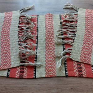 Vintage Handwoven Wool Table Runner Table Topper Table - Etsy