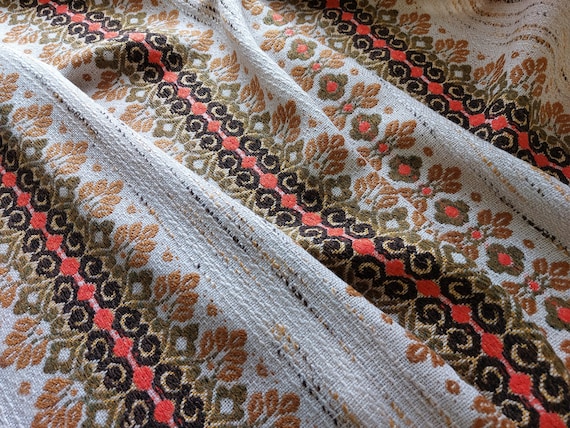 Vintage Woven Wool Curtain Panel Vintage Curtain One Piece | Etsy