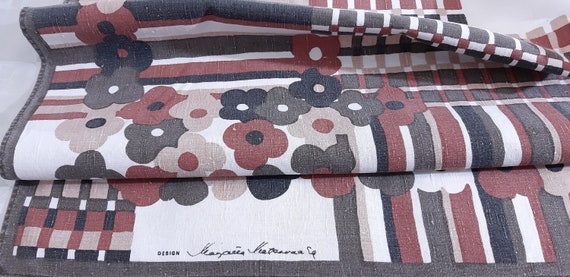 Vintage Finland Designer With Signature Flowers Print - Etsy