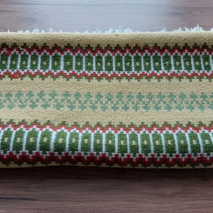 Vintage Handwoven Thick Wool Table Topper, Wool Table Runner, Wool ...