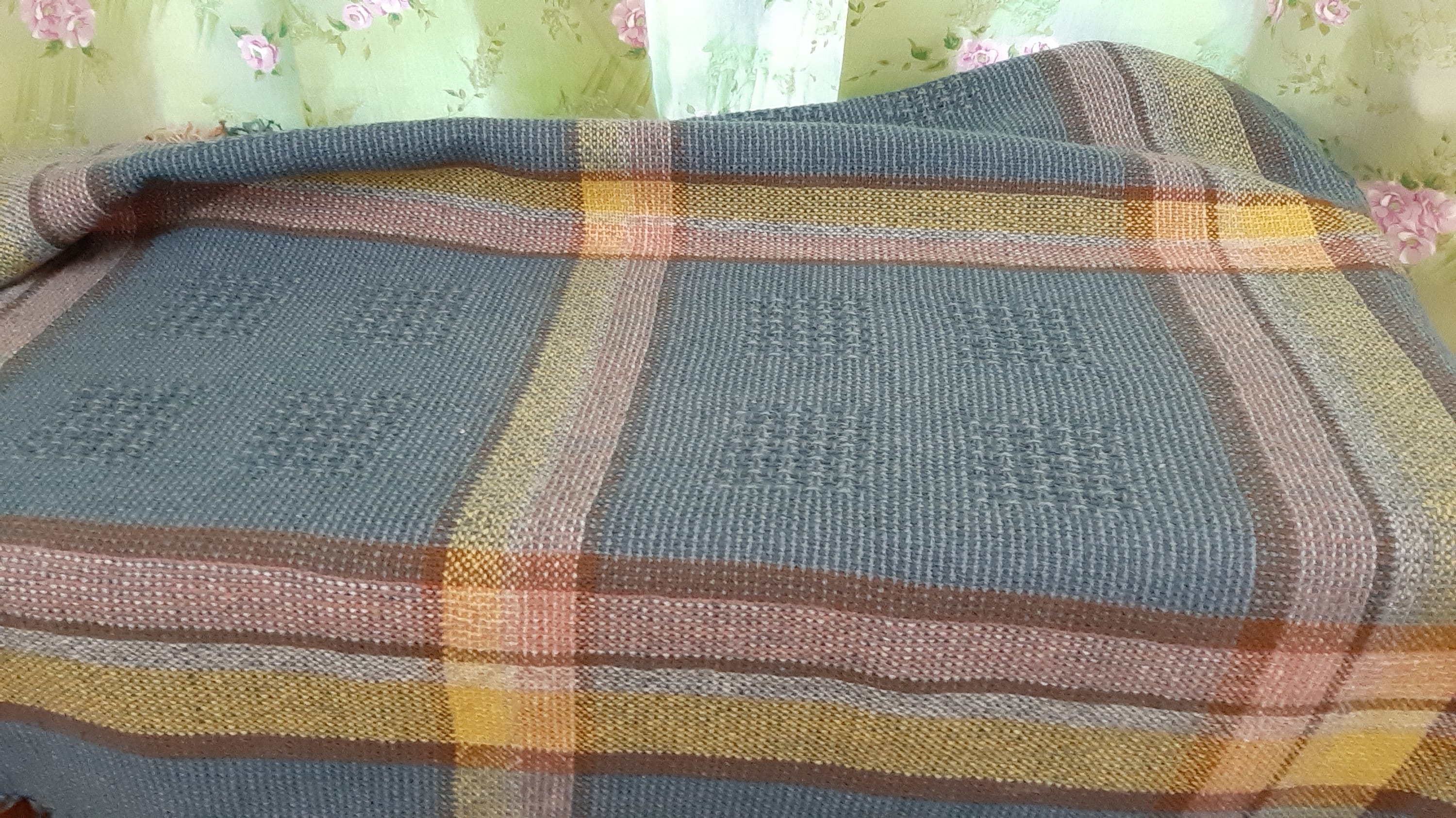 Vintage Woven Wool Tablecloth With Fringes Kitchen - Etsy UK