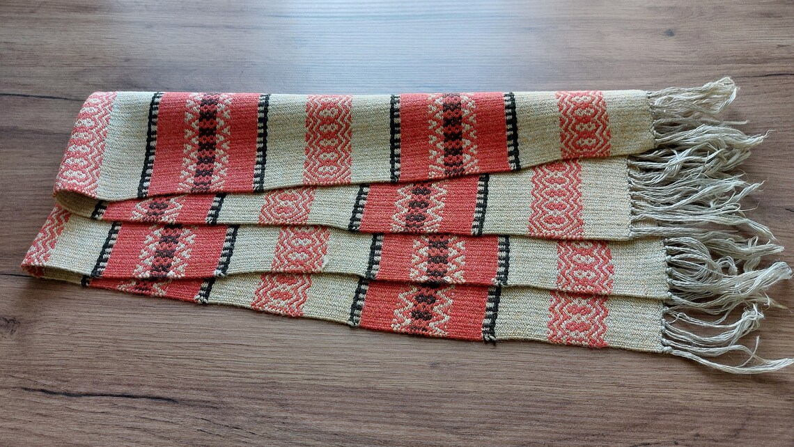 Vintage Handwoven Wool Table Runner Table Topper Table - Etsy