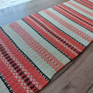 Vintage Handwoven Wool Table Runner Table Topper Table - Etsy