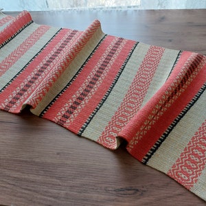 Vintage Handwoven Wool Table Runner Table Topper Table - Etsy
