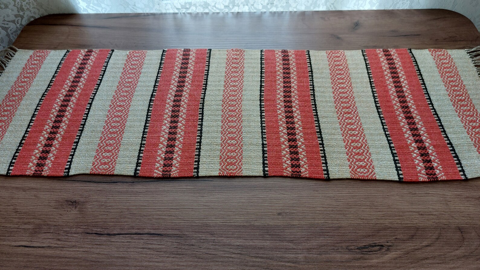 Vintage Handwoven Wool Table Runner Table Topper Table - Etsy