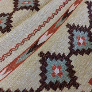 Handwoven Natural Wool Vintage Table Runner, Wool Table Topper, Table ...