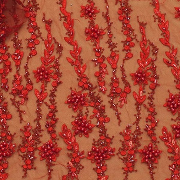 Flower Lace Fabric - Etsy