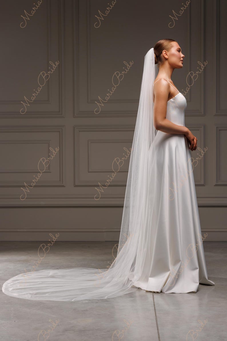 Soft Tulle Wedding Veil: Extra-wide 108 Inch Bridal Headpiece - Etsy