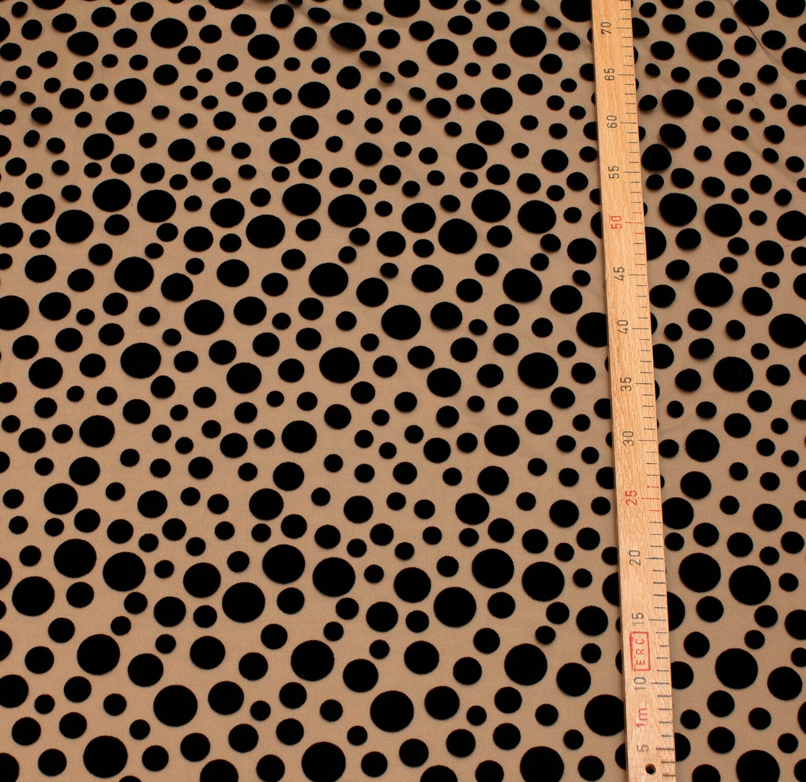 Polka Dot Mesh Fabric Flocked Black Tulle by the Yard Powder - Etsy
