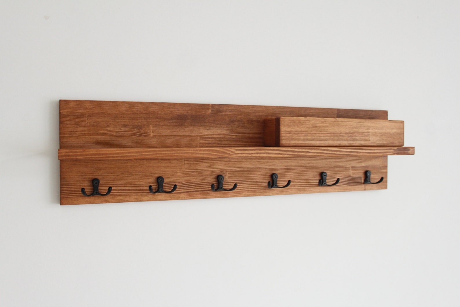 Wall Mount Coat Rack With Shelf Entryway Organization - Etsy